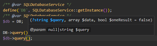 Php Allows Constants For Being Objects But Intelephense Doesnt Recognize Them And Gives No