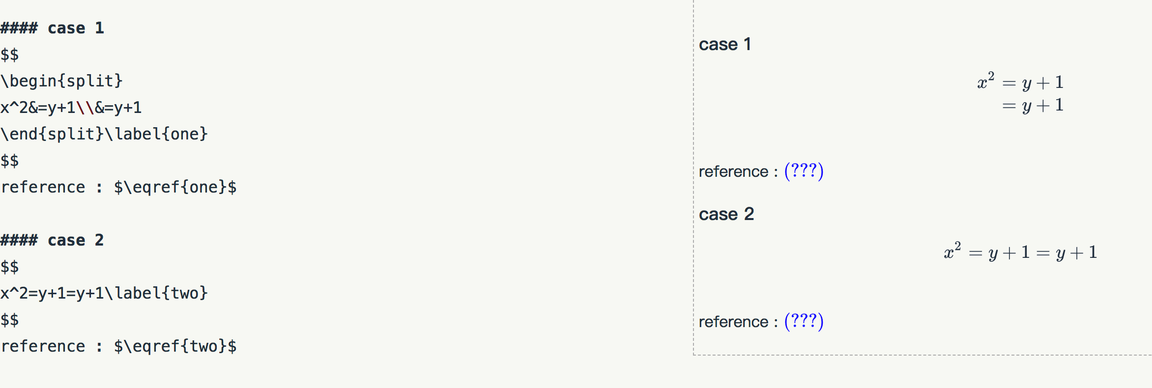 Not support automatic numbering and quote for math equations · Issue ...