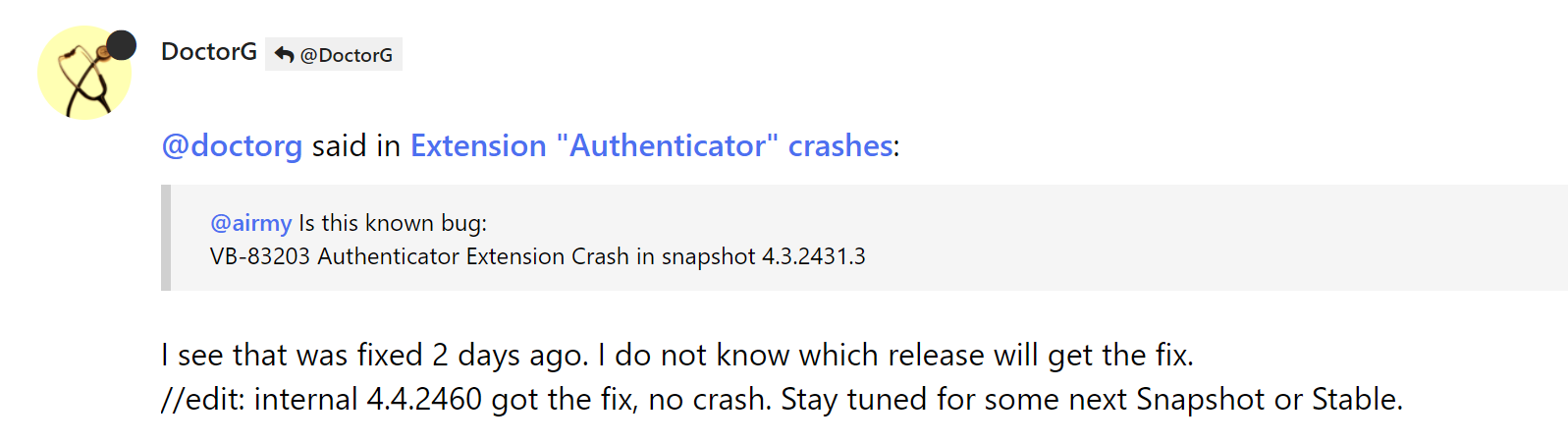 Crash with Vivaldi 4.3 · Issue #759 · Authenticator-Extension/Authenticator · GitHub