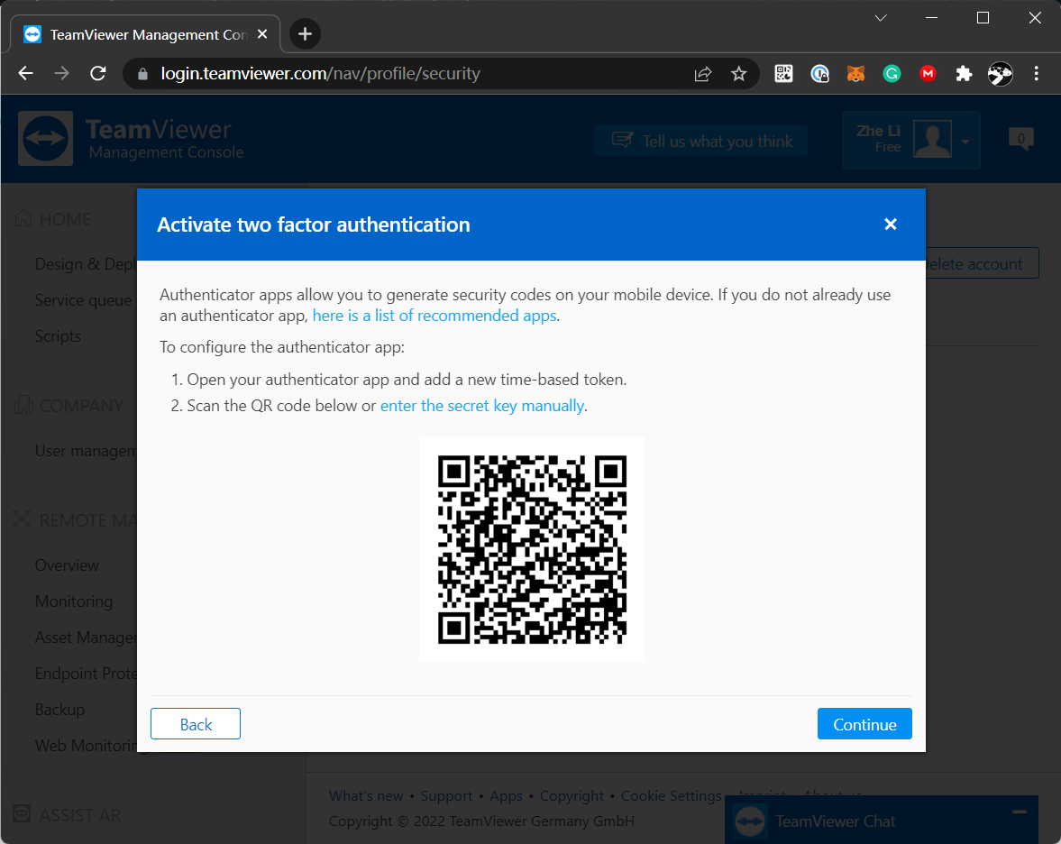 Invalid codes for Teamviewer · Issue #872 · Authenticator-Extension/Authenticator · GitHub
