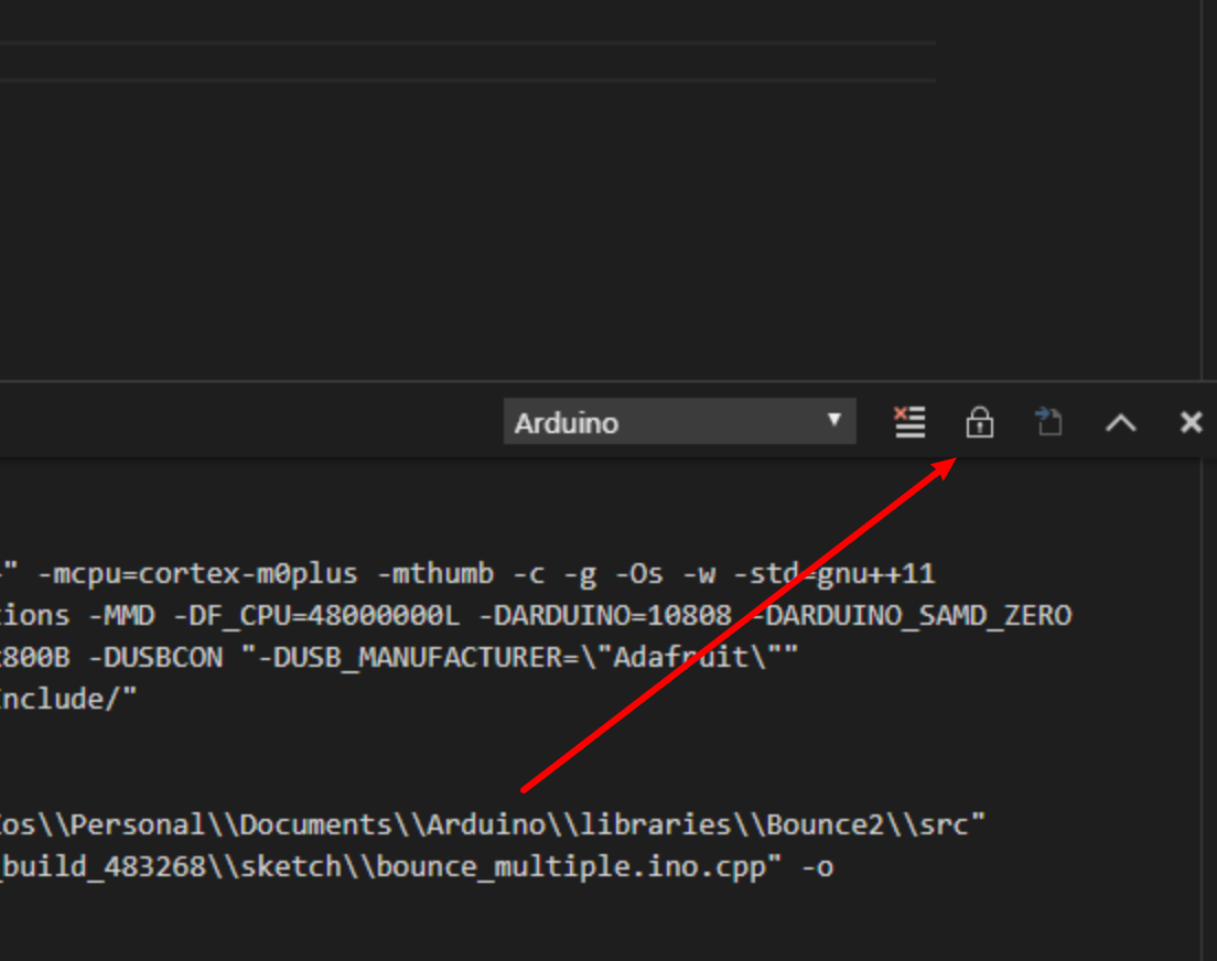 Output Panel stops auto-scroll · Issue #784 · microsoft/vscode-arduino · GitHub