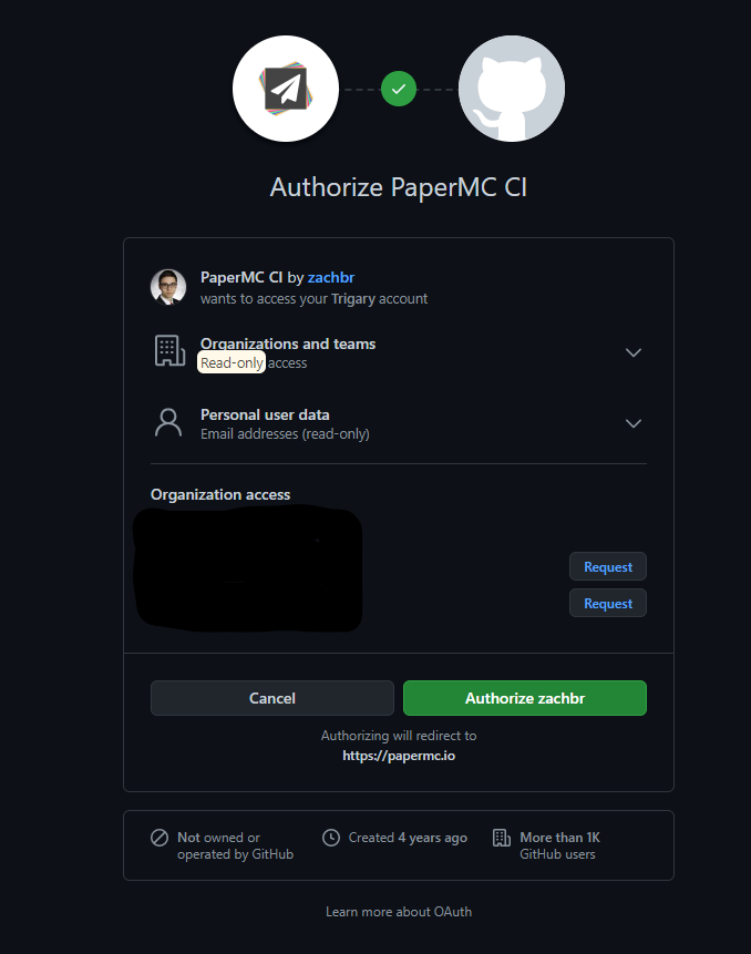 Possibly wrong CI link: requires GitHub login · Issue #598 · PaperMC ...