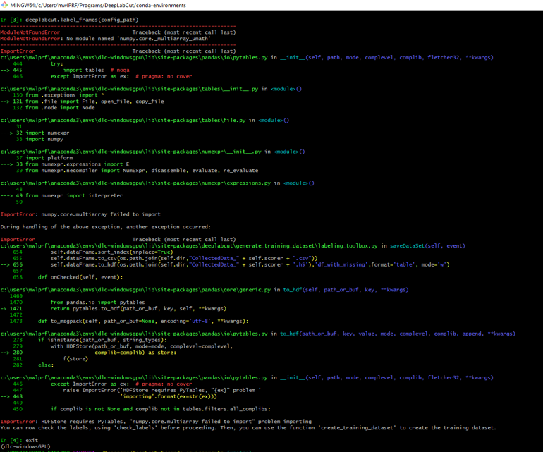 ImportError: HDFStore requires PyTables, "numpy.core.multiarray failed to import" problem ...