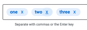 Use icon for user input keyword list item delete button · Issue #2896 ...
