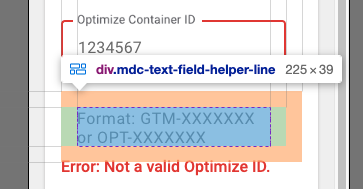 Fix too much spacing between Optimize input field and errors · Issue #4028 · google/site-kit-wp ...