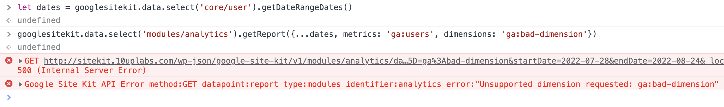 Limit shared requests for Analytics reports to metrics and dimensions used by the Site Kit ...