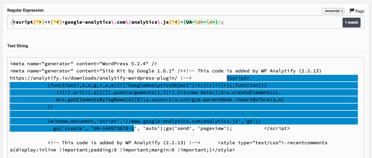 Analytics snippet inserted by Analytify plugin not detected · Issue #744 · google/site-kit-wp ...