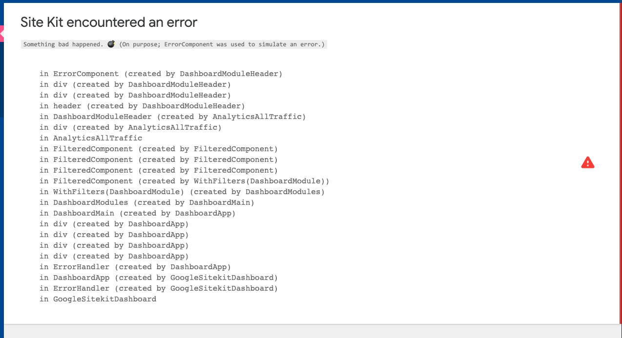Leverage React error boundaries to improve user experience of client side errors · Issue #943 ...