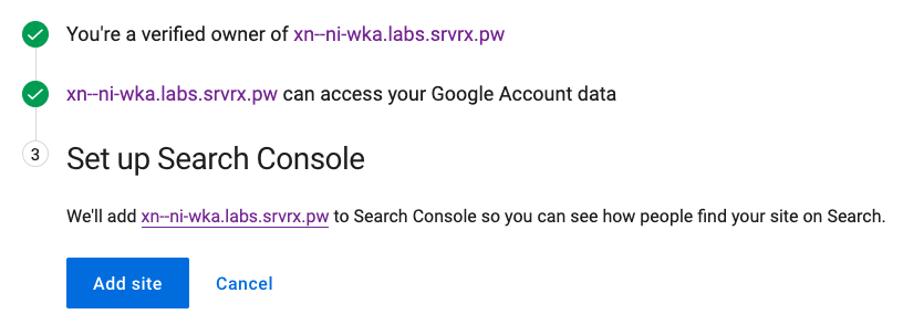 Unicode domains have issues with setup · Issue #794 · google/site-kit-wp · GitHub