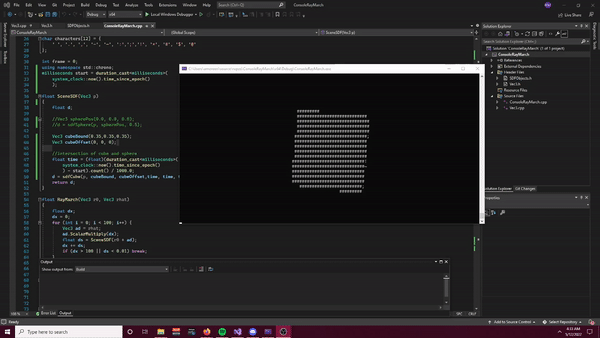 GitHub - axelmoreen/ConsoleRayMarch: ASCII art ray marching