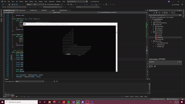GitHub - axelmoreen/ConsoleRayTrace: Simple ASCII art ray trace