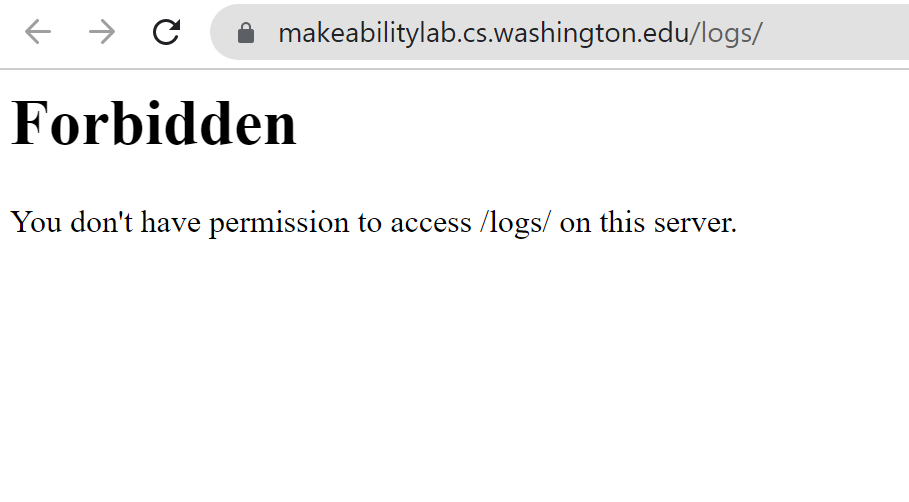 Can't access server logs on production via http · Issue #970 · makeabilitylab ...