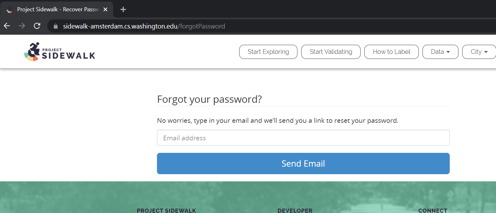 Forgot your password user error · Issue #2817 · ProjectSidewalk ...
