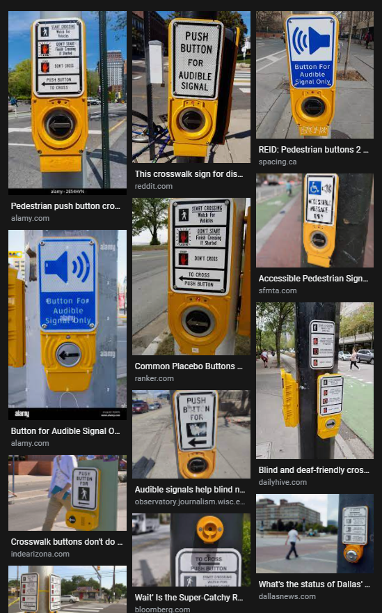 Pedestrian signal label types does not have a 'assisted pedestrian ...