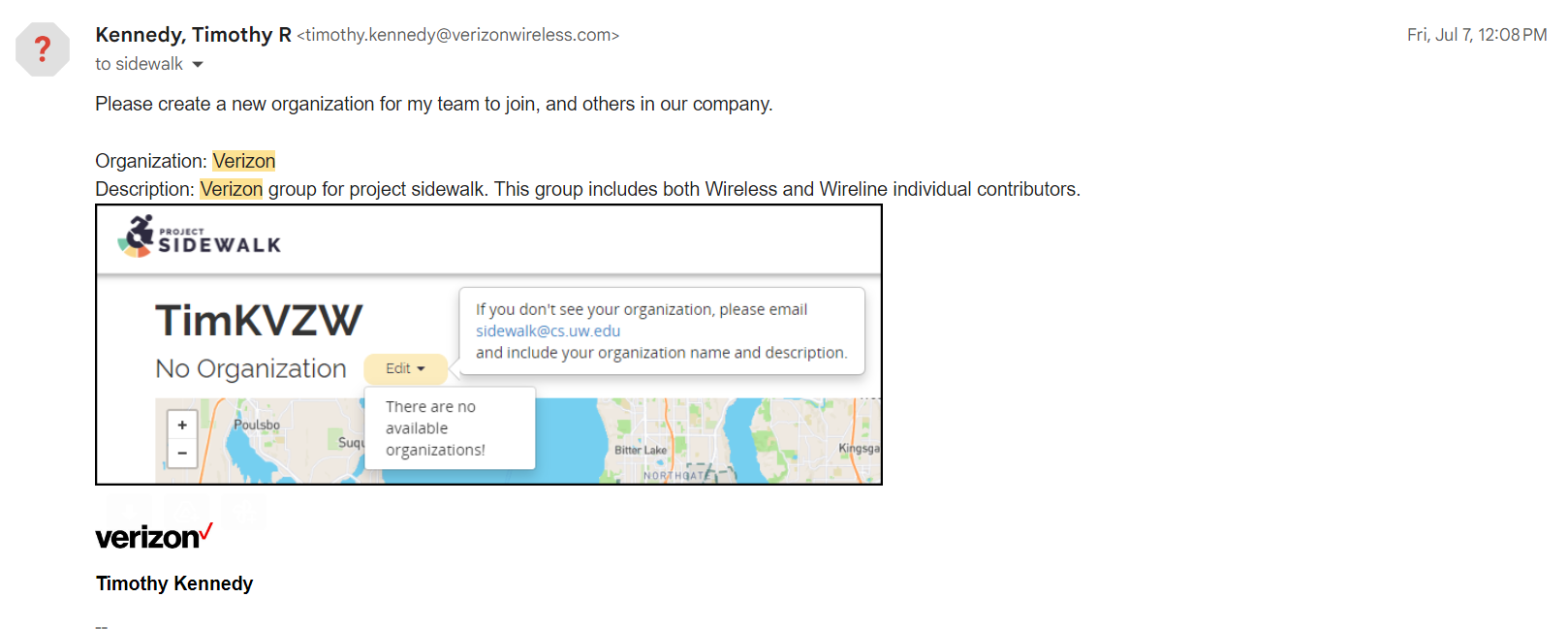 Add Verizon as an organization to Project Sidewalk Seattle · Issue #3312 · ProjectSidewalk ...