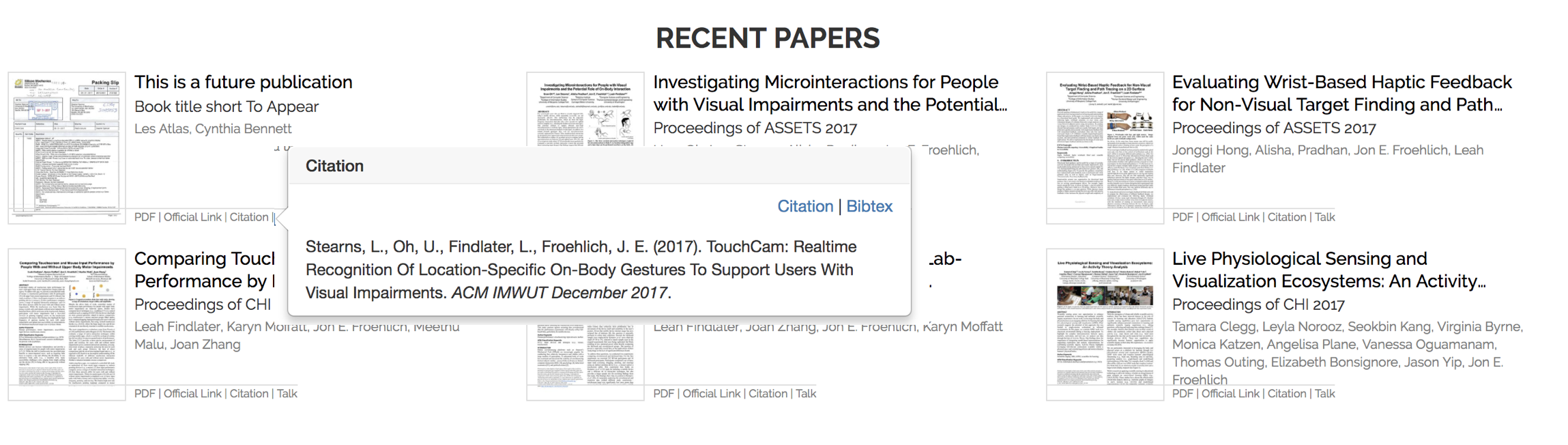 Landing Page. Pub Section. Hook up Citation Link and Have Pop-Up Like Publications.html · Issue ...