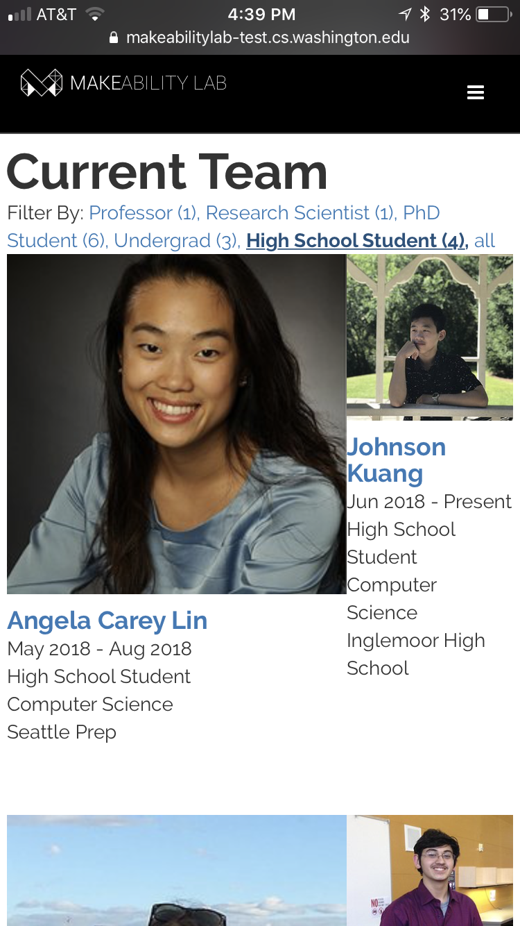 People Page Broken on Mobile · Issue #486 · makeabilitylab/makeabilitylabwebsite · GitHub