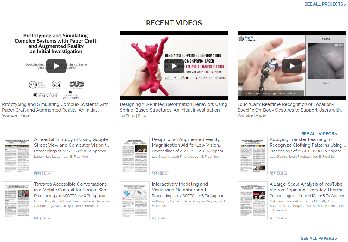 Add project links to pubs, talks, etc. · Issue #502 · makeabilitylab/makeabilitylabwebsite · GitHub