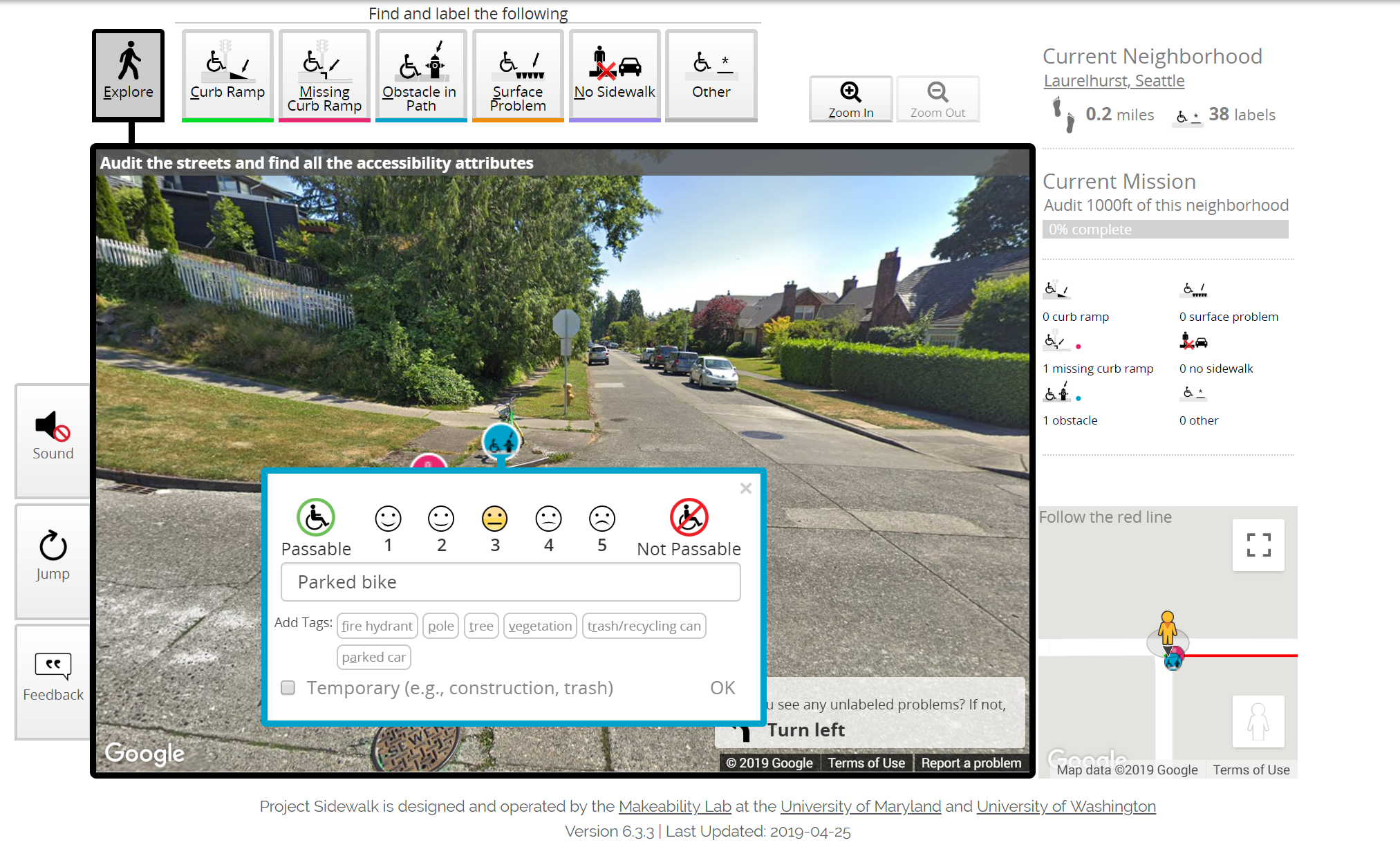 Add 'parked bike' to obstacle tag--particularly important for cities ...