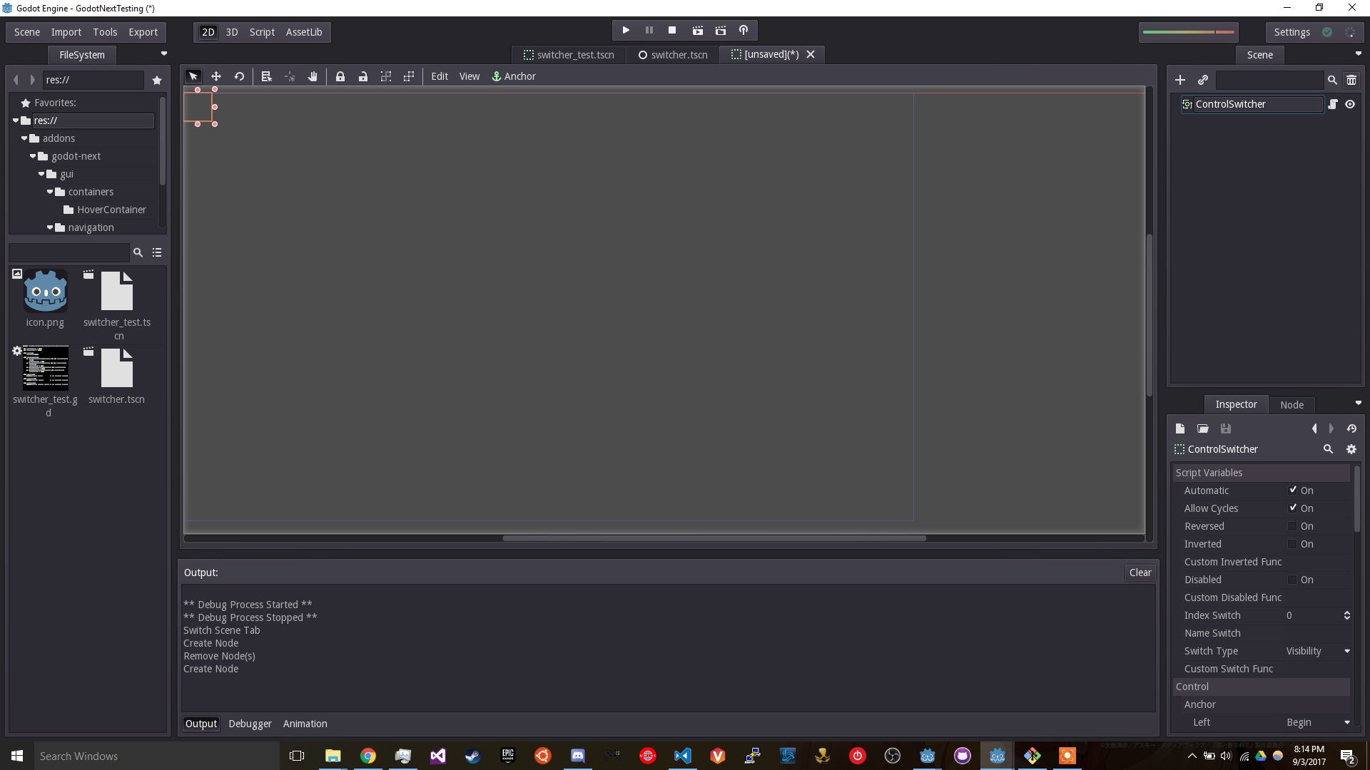 Custom node types can't add a script via the Add A Script button ...