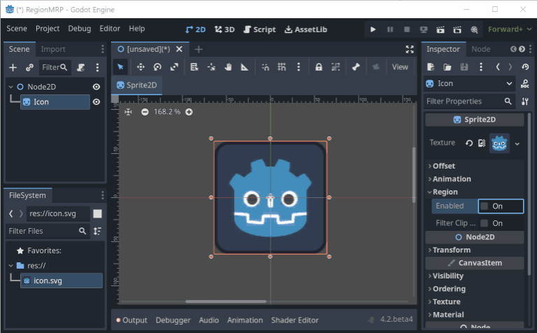 Crash when converting Sprite2D with region to Mesh, undoing · Issue ...