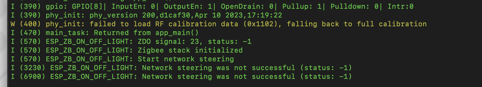 Unable To Join ZigBee network (IDFGH-10161) · Issue #11432 · espressif/esp-idf · GitHub
