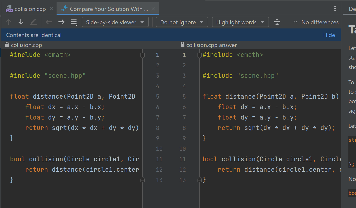 Unable To Progress In Cppbasics Because The Check Button Fails To 6915