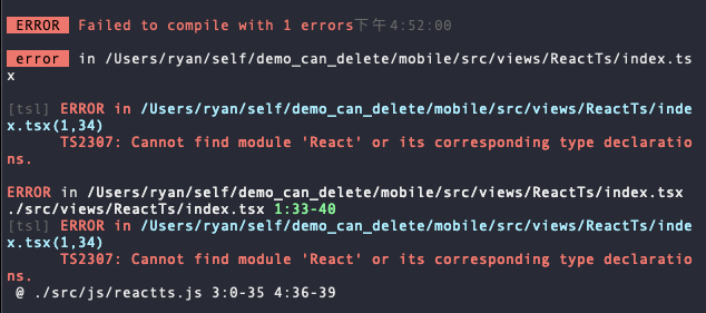 *.tsx file webpack externals invalid · Issue #46410 · microsoft/TypeScript · GitHub