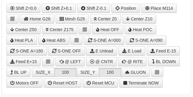 [FR] basic layout with · Issue #10 · jneilliii/OctoPrint-TerminalCommandsExtended · GitHub