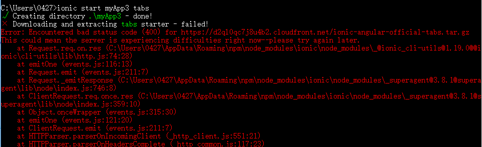 Downloading and extracting tabs starter - failed! · Issue #13550 ...