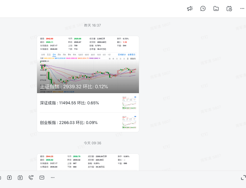 上班用钉钉看股票行情 Ministep88 博客园