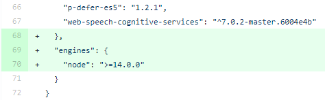 Debump `*/package.json/engines/node` to `12.0.0` · Issue #3750 ...