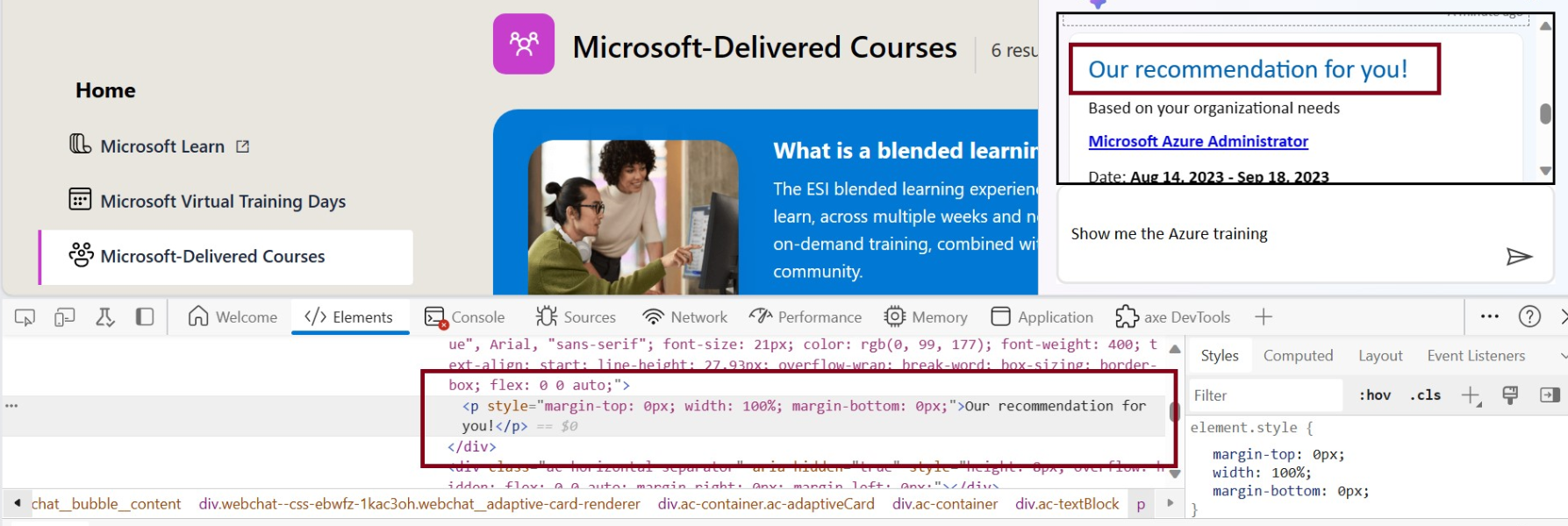 [Screen Readers - LxP Assist]: Visually appearing heading multiple text is not defined as ...