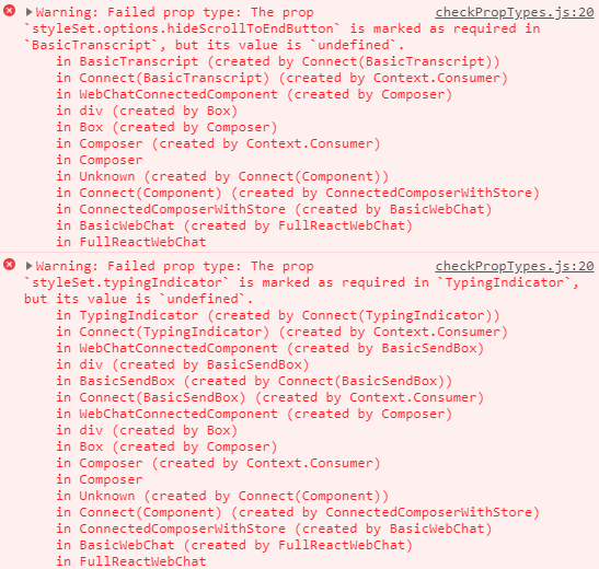 Fix Prop Types · Issue 2336 · Microsoft Botframework Webchat · Github