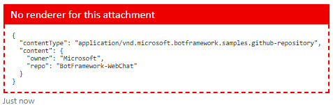 Blanked out when rendering attachment without a registered renderer ...