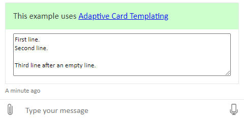 AdaptiveCards: Input.Text strips linebreaks · Issue #3358 · microsoft ...