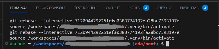 Git Graph interactive rebase and terminal activation conflict · Issue #184671 · microsoft/vscode ...