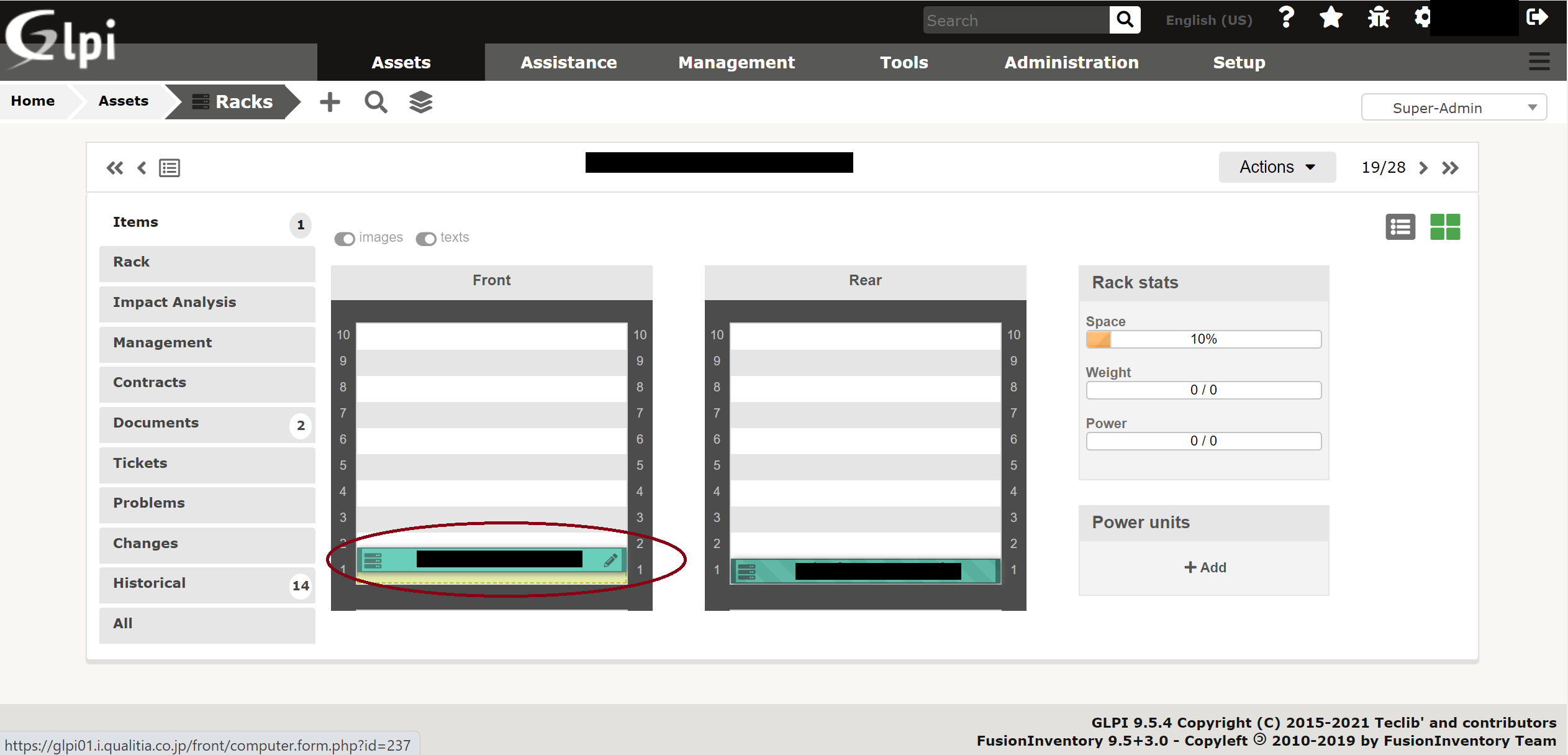 Items in the rack can be moved. · Issue #8951 · glpi-project/glpi · GitHub