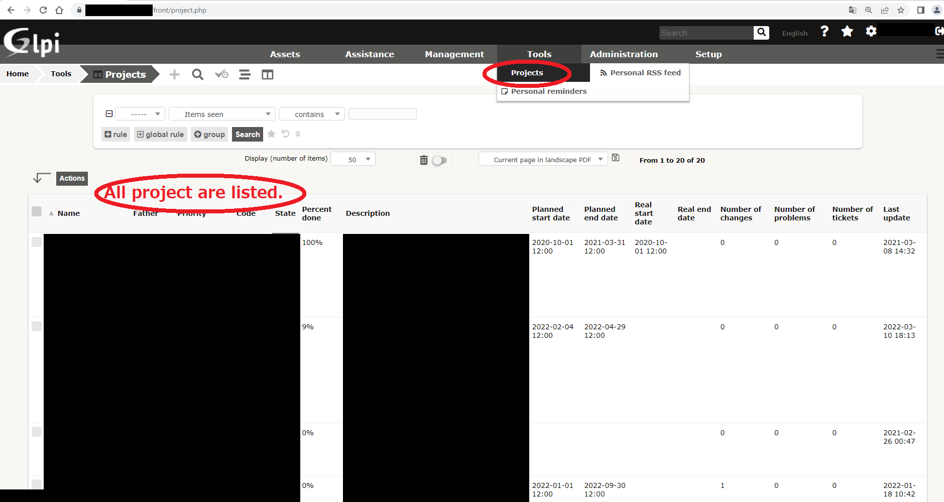 [APIREST][9.4.5] ProjectTask display restriction · Issue #6818 · glpi-project/glpi · GitHub