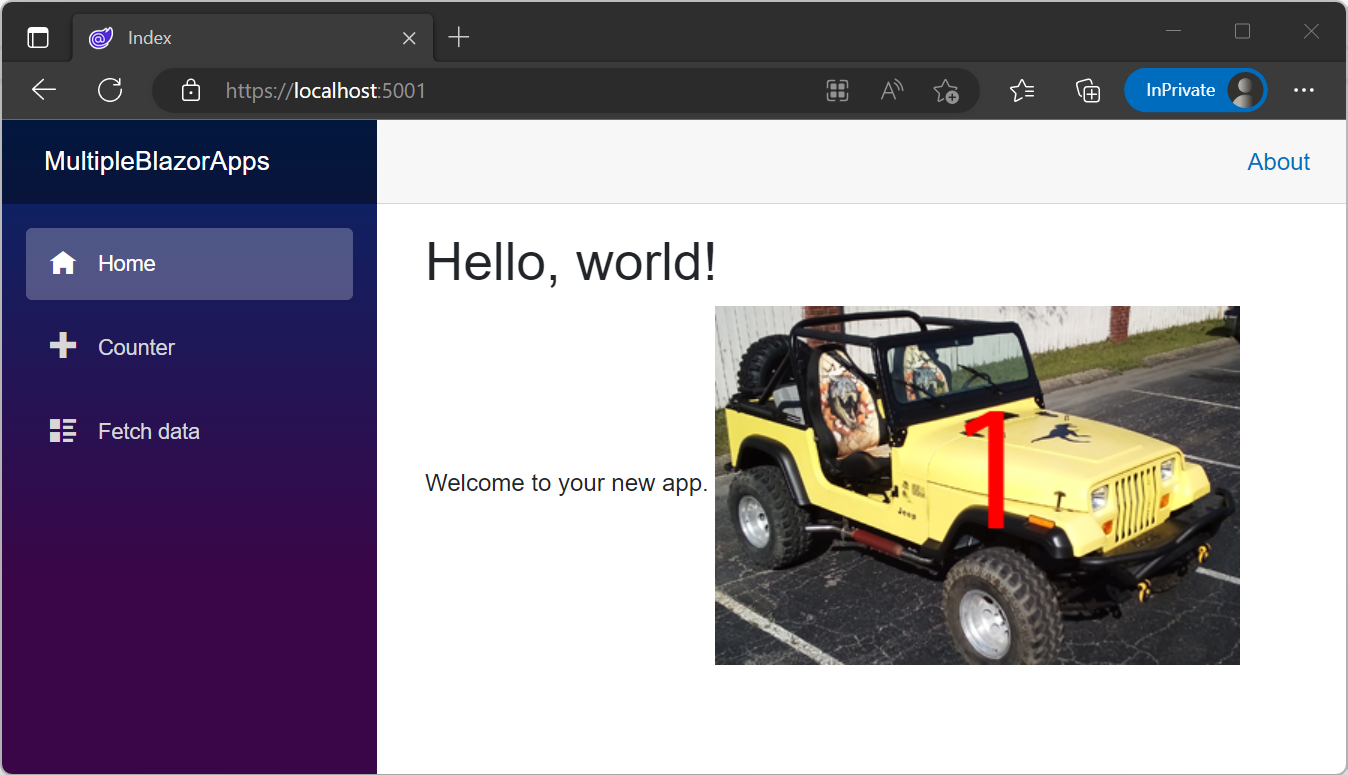 Multiple apps sample · Issue #29043 · dotnet/AspNetCore.Docs · GitHub