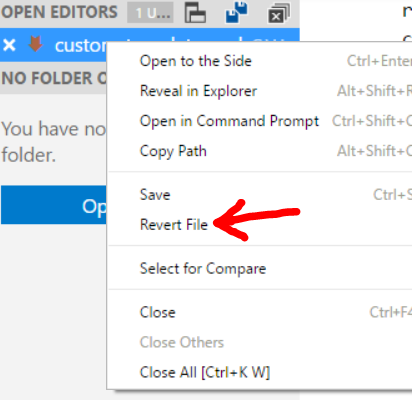 Show a prompt before reverting file · Issue #12806 · microsoft/vscode ...