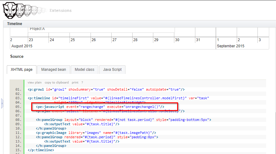 Timeline: Linked timelines fires too many ajax requests · Issue #5254 · primefaces/primefaces ...