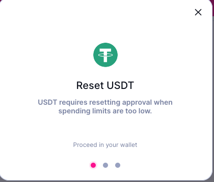 Issues on USDT approvals on Ethereum mainnet (incorrect reset step) · Issue #7083 · Uniswap ...