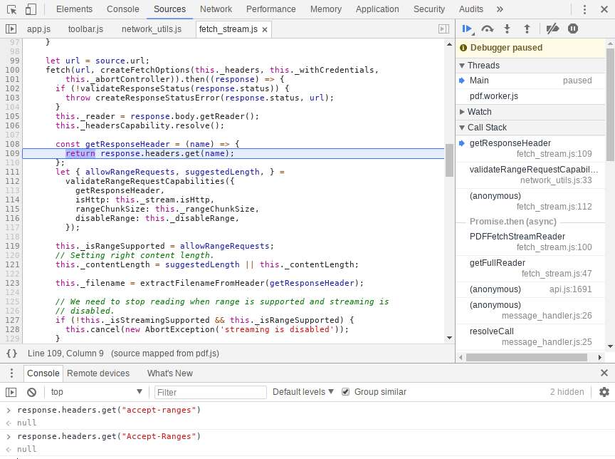 Range requests support isn't properly detected · Issue #9783 · mozilla/pdf.js · GitHub