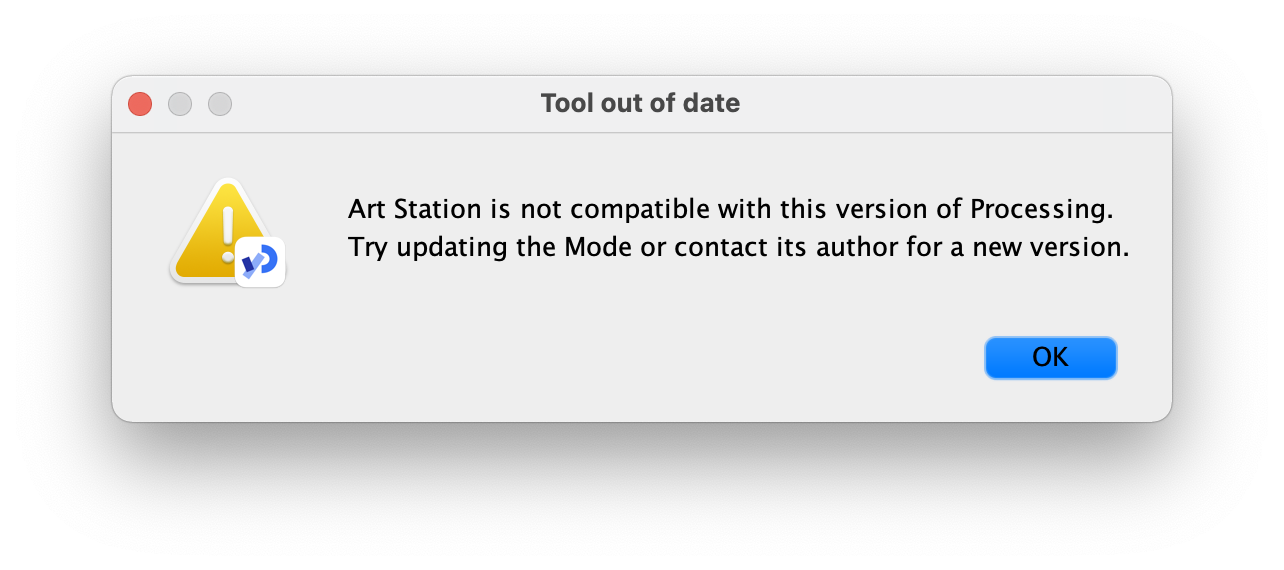 Processing doesn't respond to "Quit" in macOS after having tried to use Art Station Tool · Issue ...