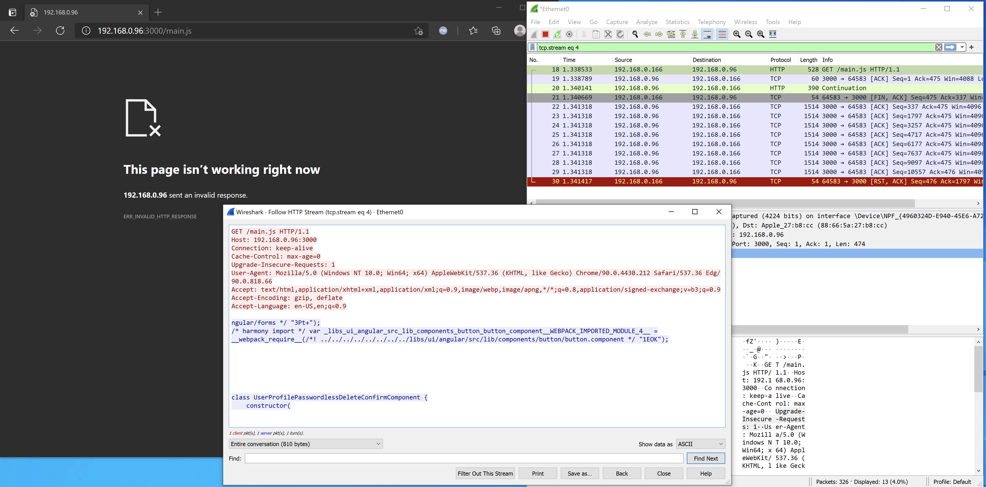 ERR_INVALID_HTTP_RESPONSE when accessing statically served files using an external IP · Issue ...