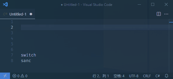 When typing "SWITCH" in C# format, there is something strange · Issue ...