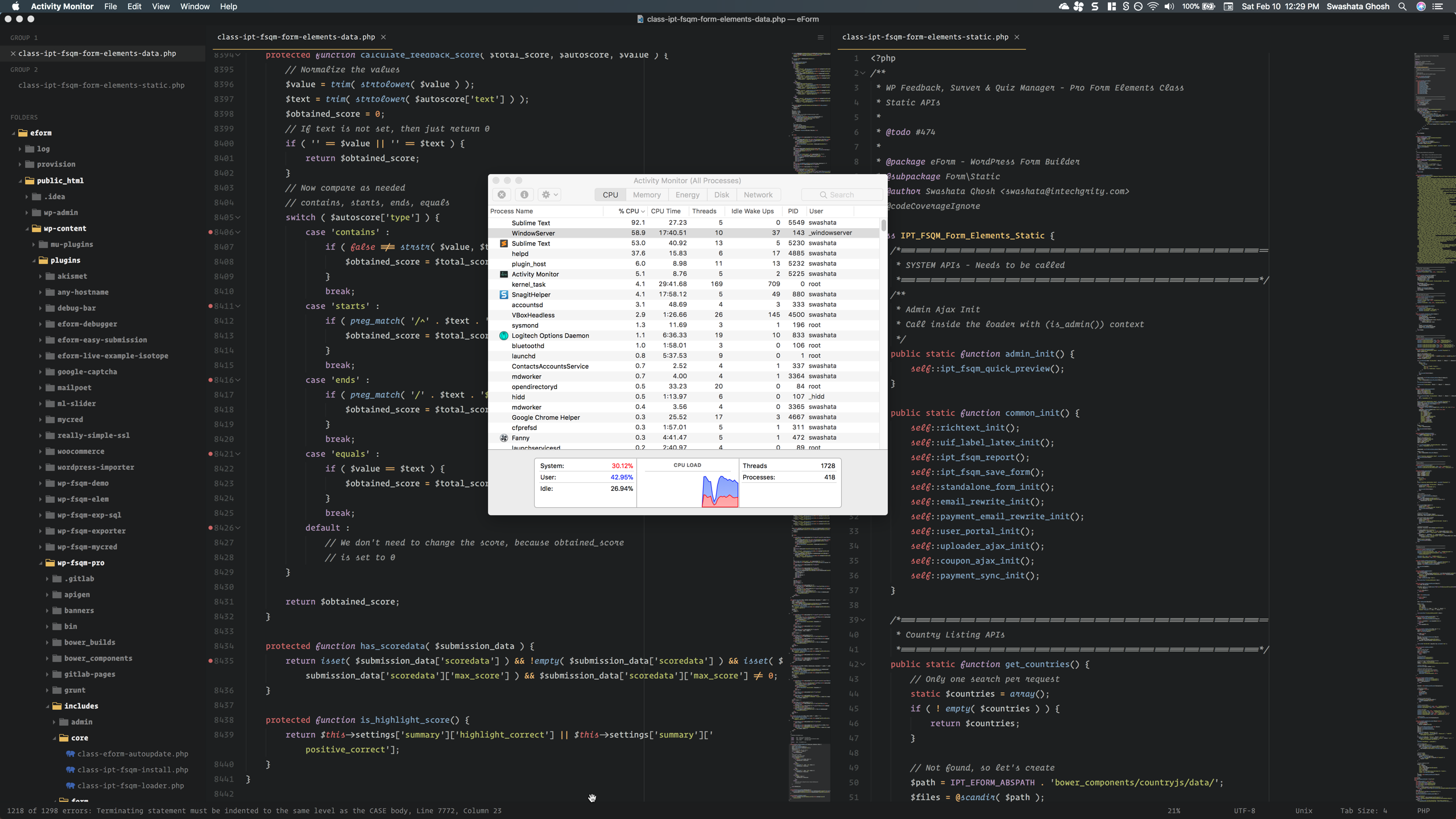 Custom Title Bar with Custom Theme uses lot of CPU · Issue #2052 · sublimehq/sublime_text · GitHub