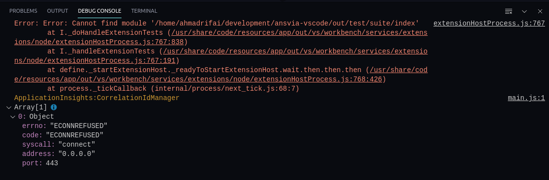 Visual Code extension cannot find module out/test/suite/index · Issue ...