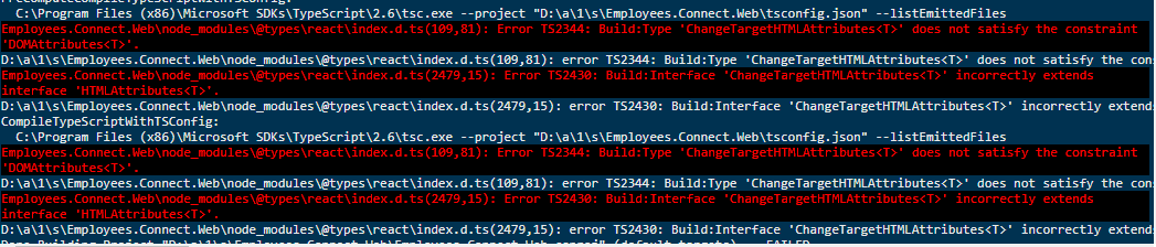 Asp Core 2 0 With Vso Ci Tsc 2 6 2 Error · Issue 22601 · Microsoft Typescript · Github